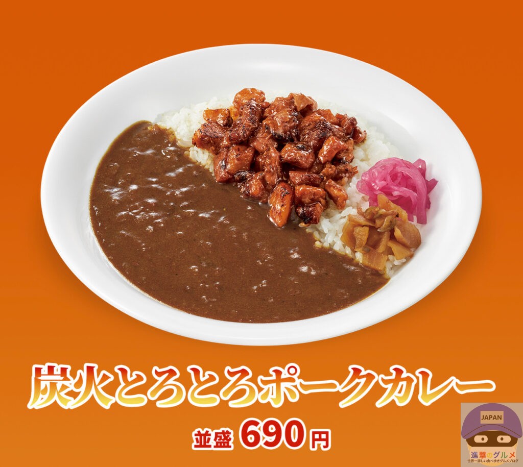 【すき家】炭火とろとろポークカレー【新メニュー】進撃のグルメチェーン店、コンビニ、新メニュー、新商品、スイーツなどの最新グルメを最速でお届け!!!